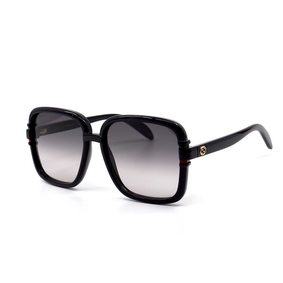 Gucci | Accessories | Gucci Gg66s 001 Black Grey Authentic Sunglasses ...